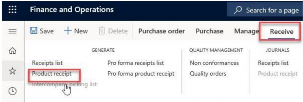 Create a product receipt - Dynamics 365 Data Model Tutorials Part 3 of 25