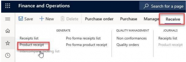 Create a product receipt - Dynamics 365 Data Model Tutorials Part 3 of 25