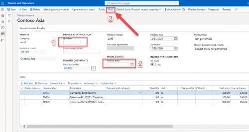 Purchase Order Invoice Posting - D365 Data Model Tutorial - Part 4/25