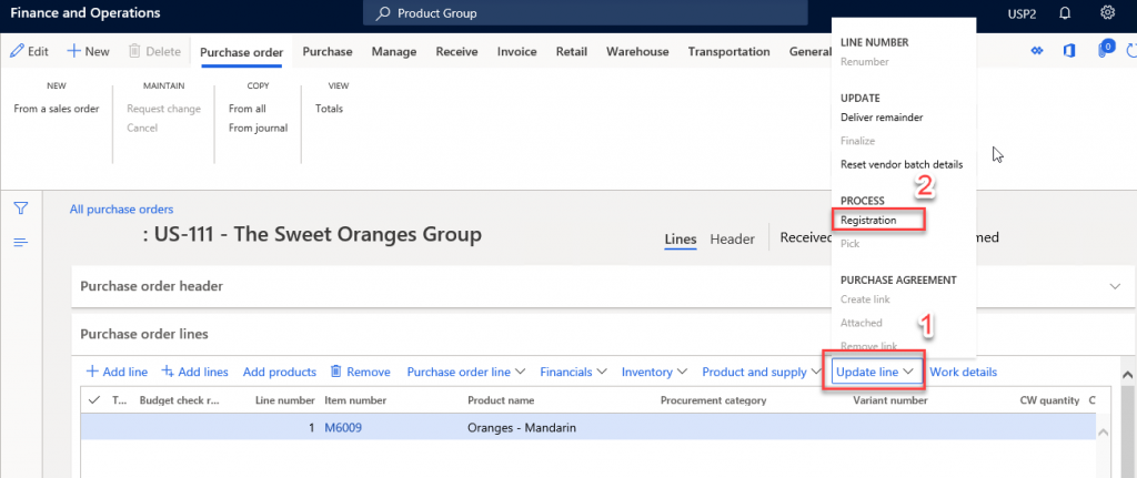 Data Model Tutorial Dynamics 365: Item Receipts & Inventory Registration