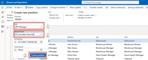 D365 Position Creation Process Techno-functional F&S Part 14