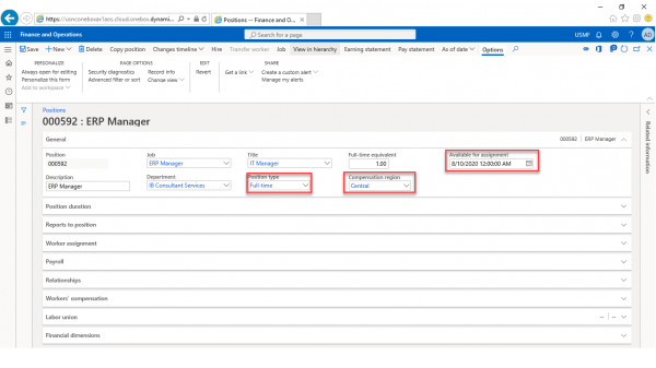 D365 Position Creation Process Techno-functional F&S Part 14