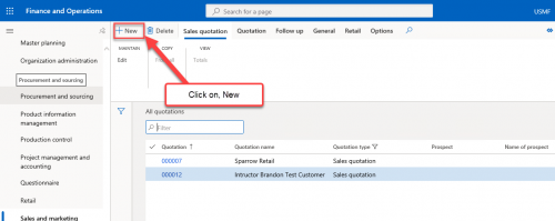 Create Sales Quotation in Dynamics 365 Data Model Tutorial 16