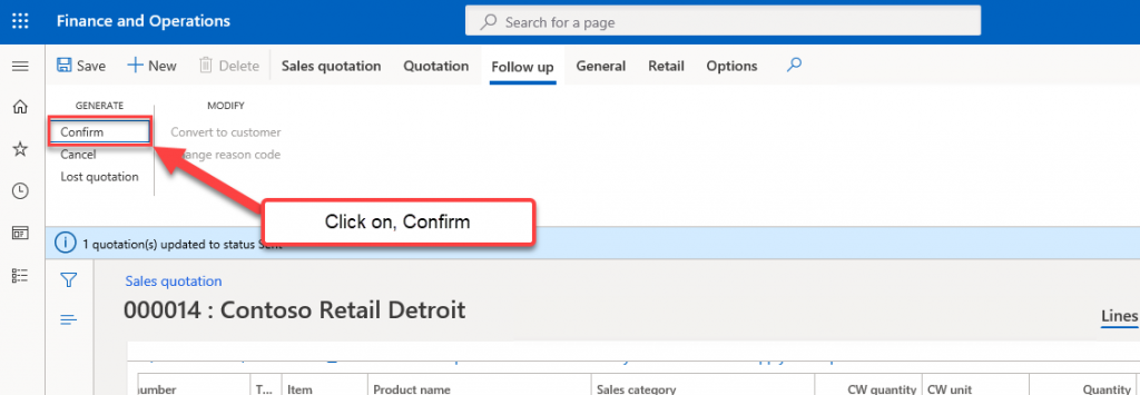 Create Sales Quotation in Dynamics 365 Data Model Tutorial 16