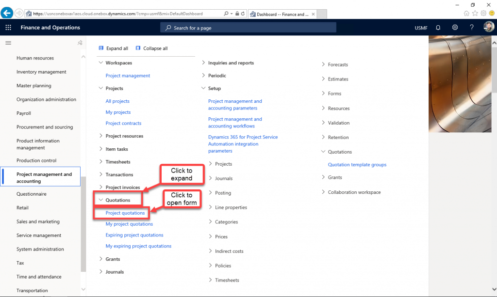 Create a Project Quote: Dynamics 365 Project Quotation Tutorial