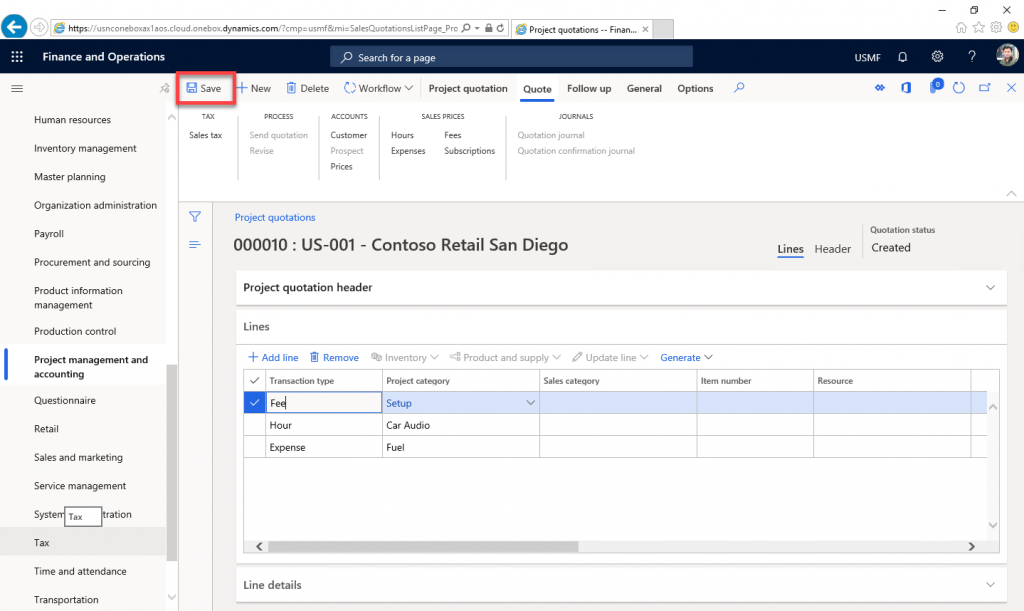 Create a Project Quote: Dynamics 365 Project Quotation Tutorial