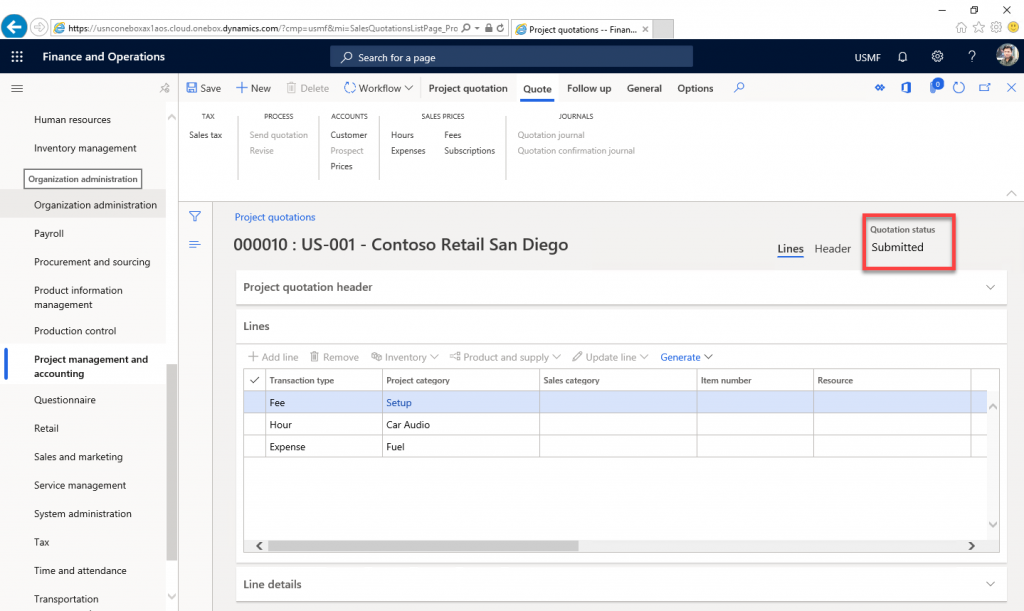 Create a Project Quote: Dynamics 365 Project Quotation Tutorial