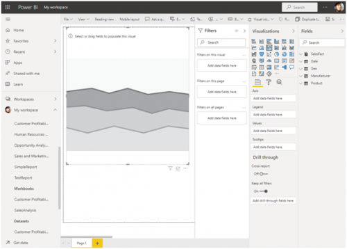 Power BI Data Visualization Practices Part 2 of 15: Stacked Area Charts