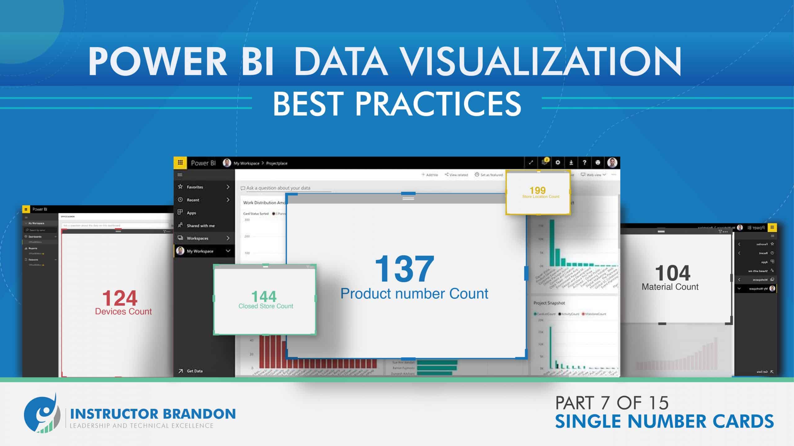 Power BI Data Visualization Best Practices Part 7 Single Number Cards