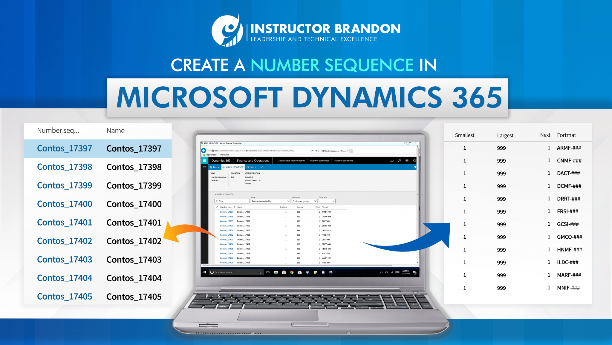 How to Create a Dynamics 365 Number Sequence - Instructor Brandon: Online Learning, Training ...