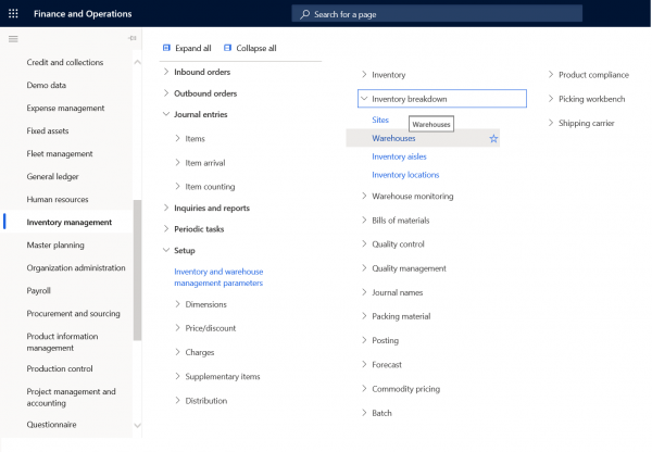 How to Create a New Warehouse Layout with MS Dynamics 365