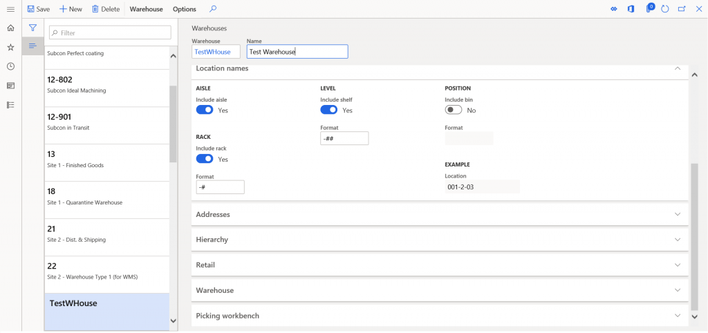 How to Create a New Warehouse Layout with MS Dynamics 365