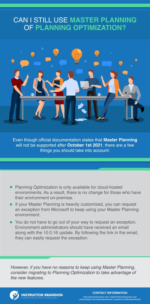 Master Planning and D365 Planning Optimization: What to do?