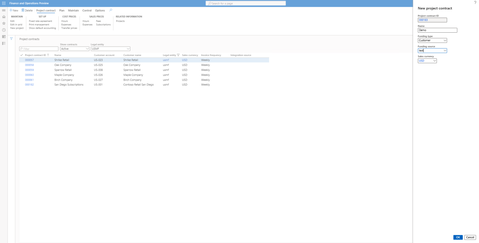 How to Create Advanced Contracts for Billing in D365 FO?