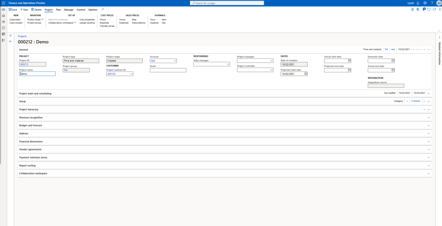 How to Create Advanced Contracts for Billing in D365 FO?