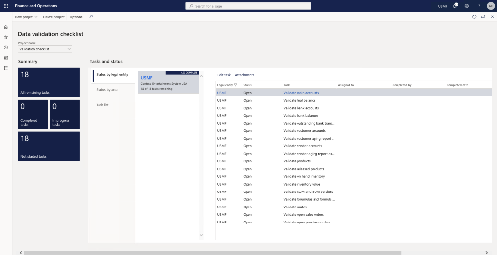 Automate Data Validation Checklist to Track Tasks Status