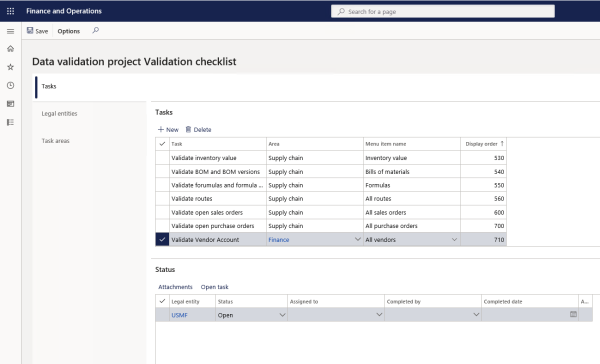 Automate Data Validation Checklist to Track Tasks Status
