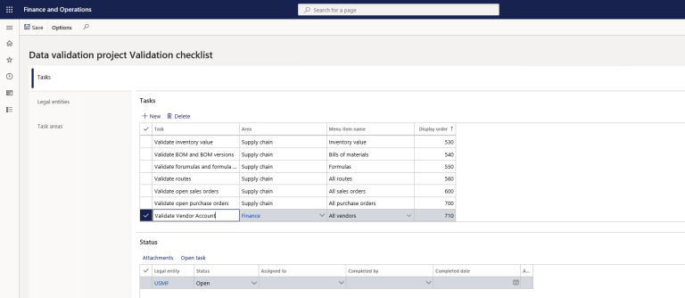 Automate Data Validation Checklist to Track Tasks Status