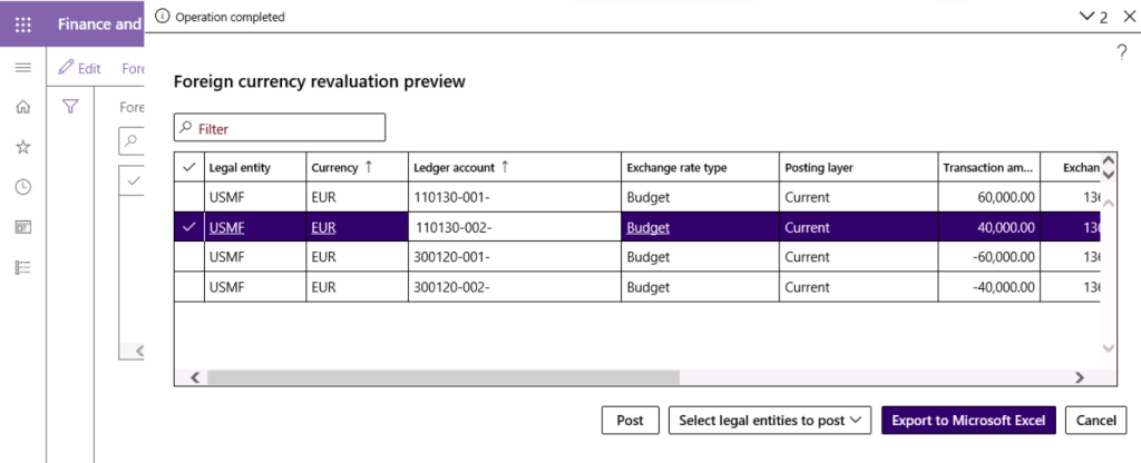 Transaction Risks in Foreign Currency Revaluation in D365