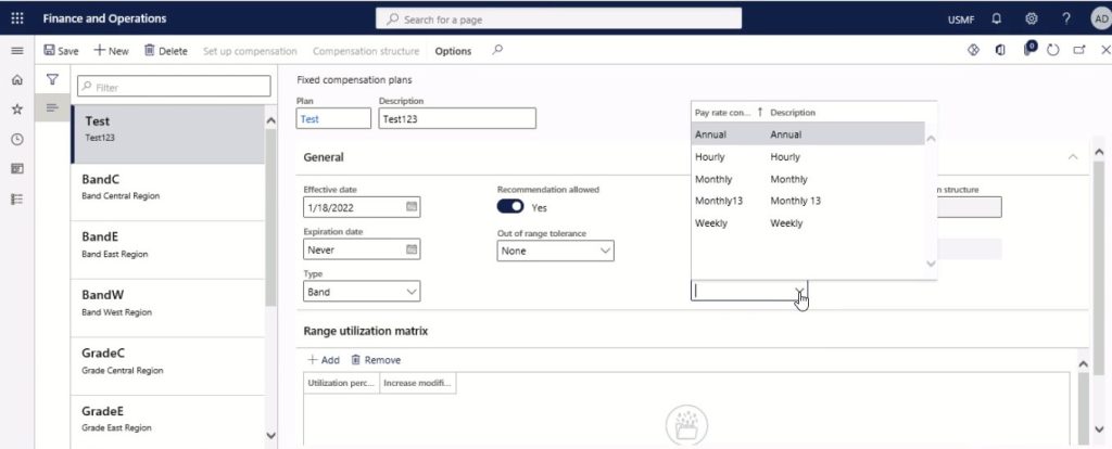 How to Create a Fixed Pay Plan with D365 Compensation Plans