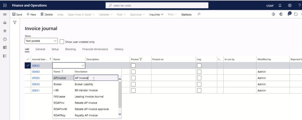 Sales Tax Adjustment on Vendor Invoices in Dynamics 365 F&O