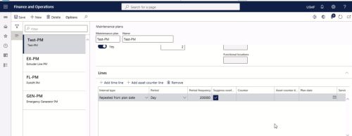 How to Set up Maintenance Plans for Assets in Dynamics 365