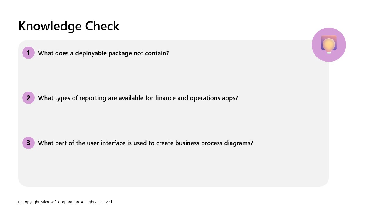 Knowledge Check - Instructor Brandon: Online Learning, Training ...