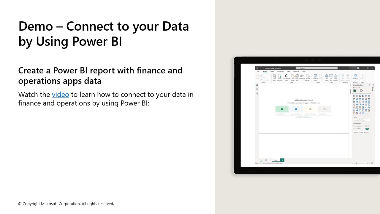 Demo – Connect to your Data by Using Power BI - Instructor Brandon: Online Learning, Training ...