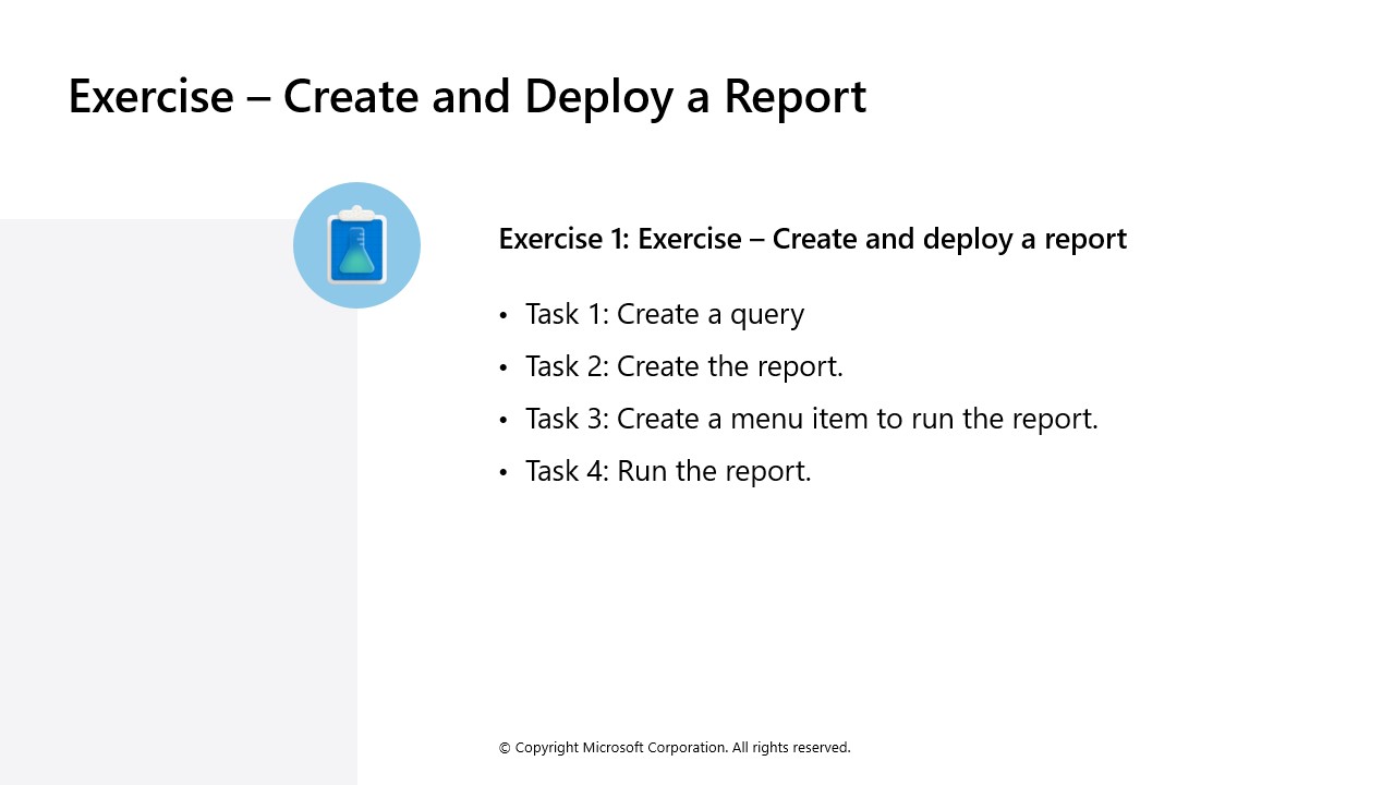 Exercise Create And Deploy A Report Instructor Brandon Online