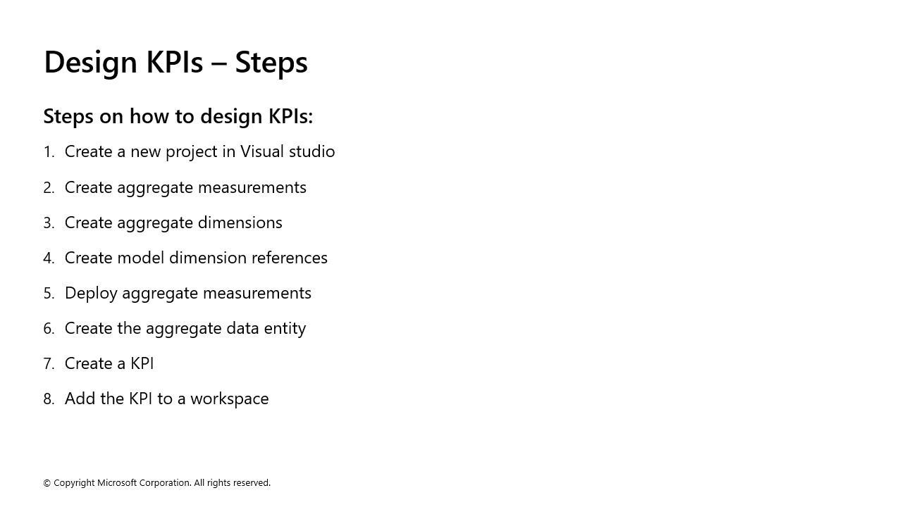 Design KPIs – Steps - Instructor Brandon: Online Learning, Training ...