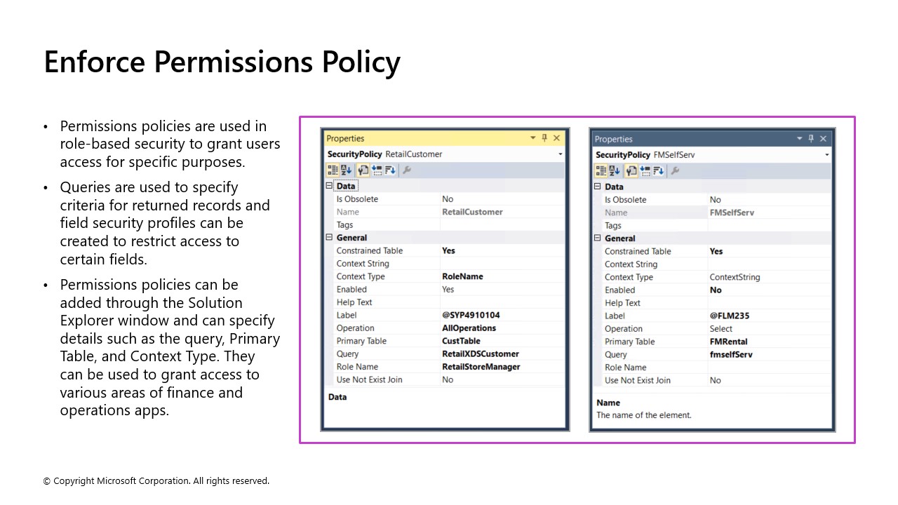 Enforce Permissions Policy - Instructor Brandon: Online Learning ...
