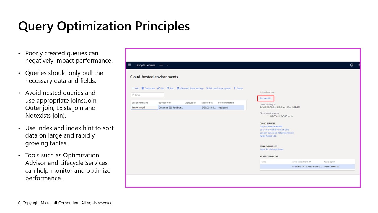 Query Optimization Principles Instructor Brandon Online Learning Training And Development