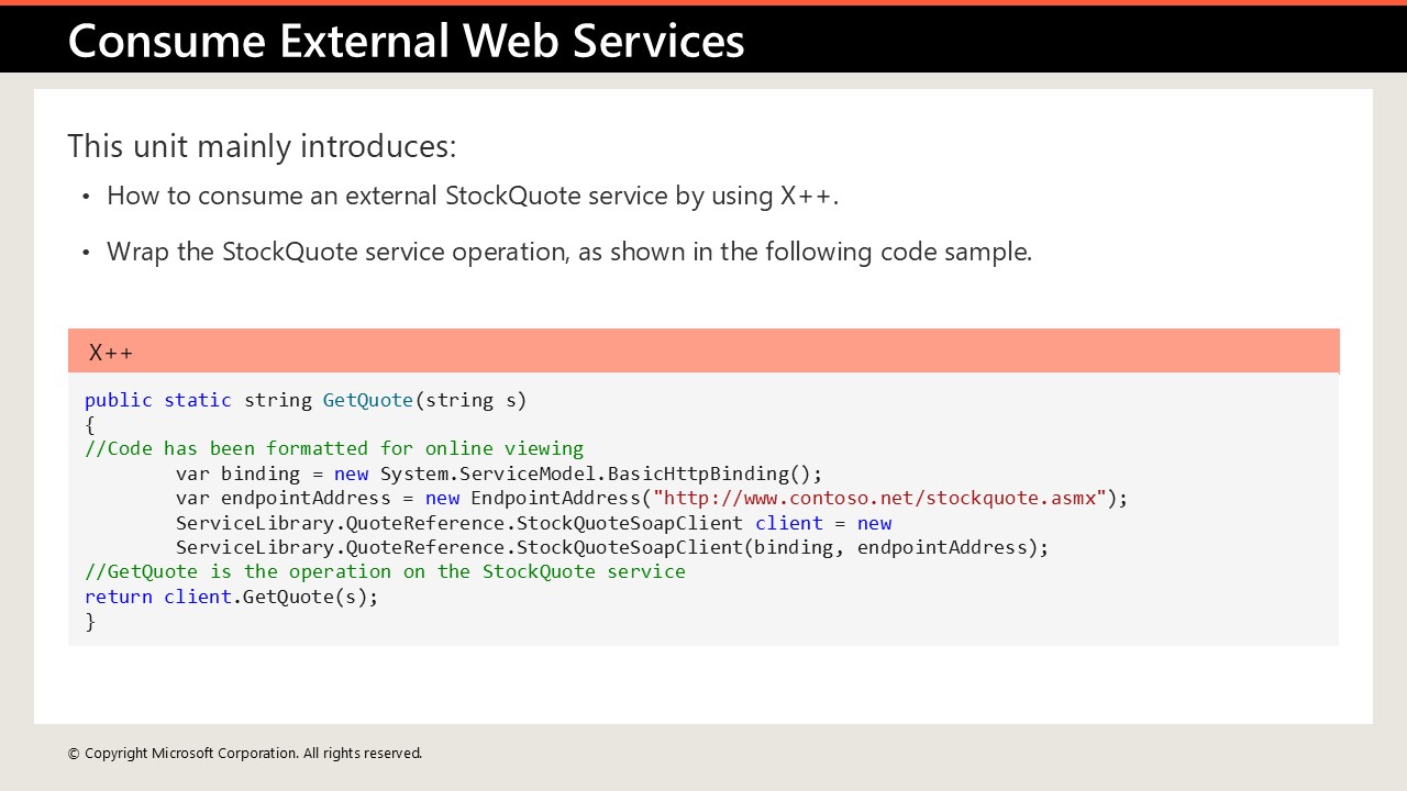 Consume External Web Services - Instructor Brandon: Online Learning, Training & Development