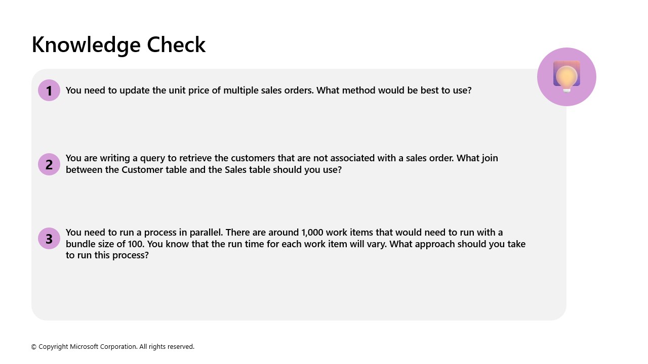 Knowledge Check - Instructor Brandon: Online Learning, Training & Development