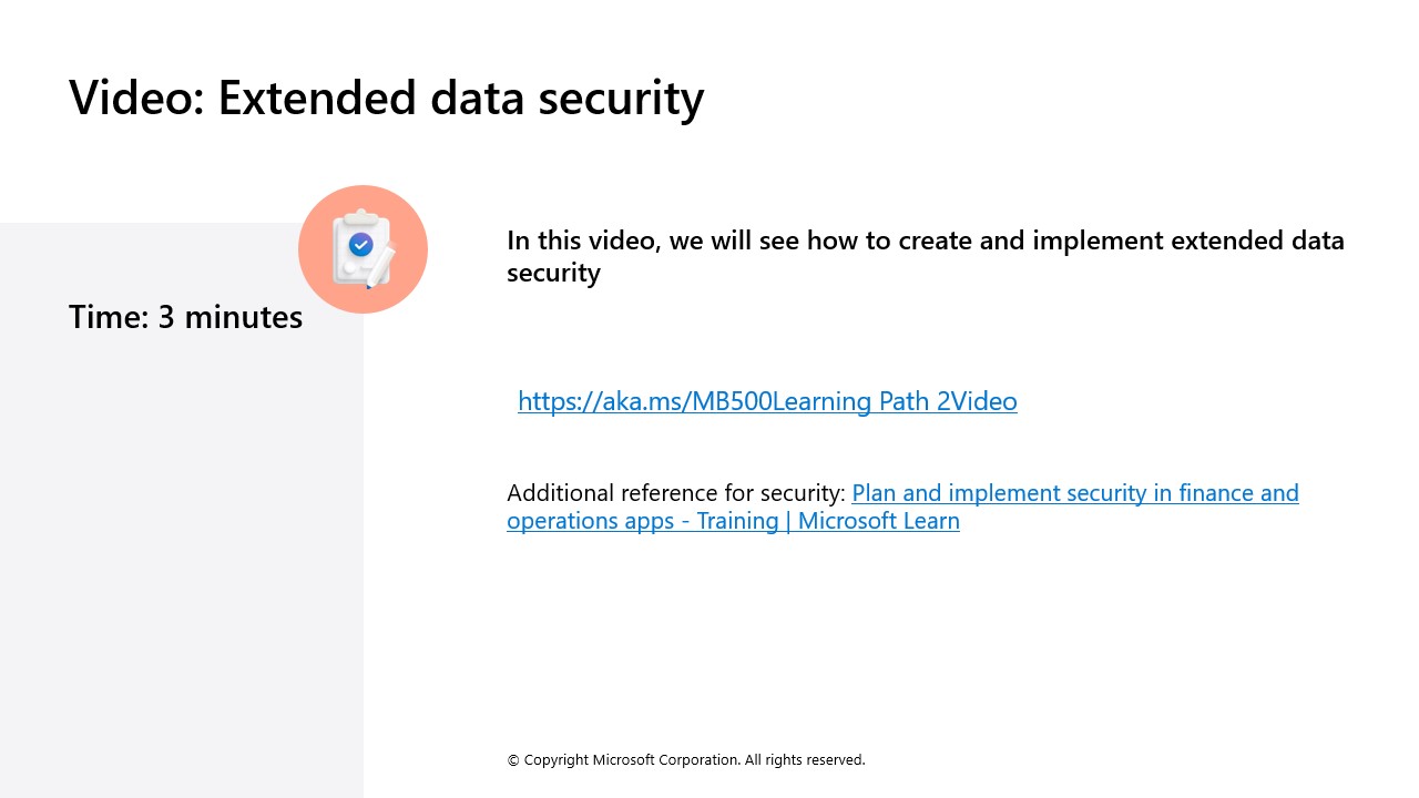 Video: Extended data security - Instructor Brandon: Online Learning, Training & Development