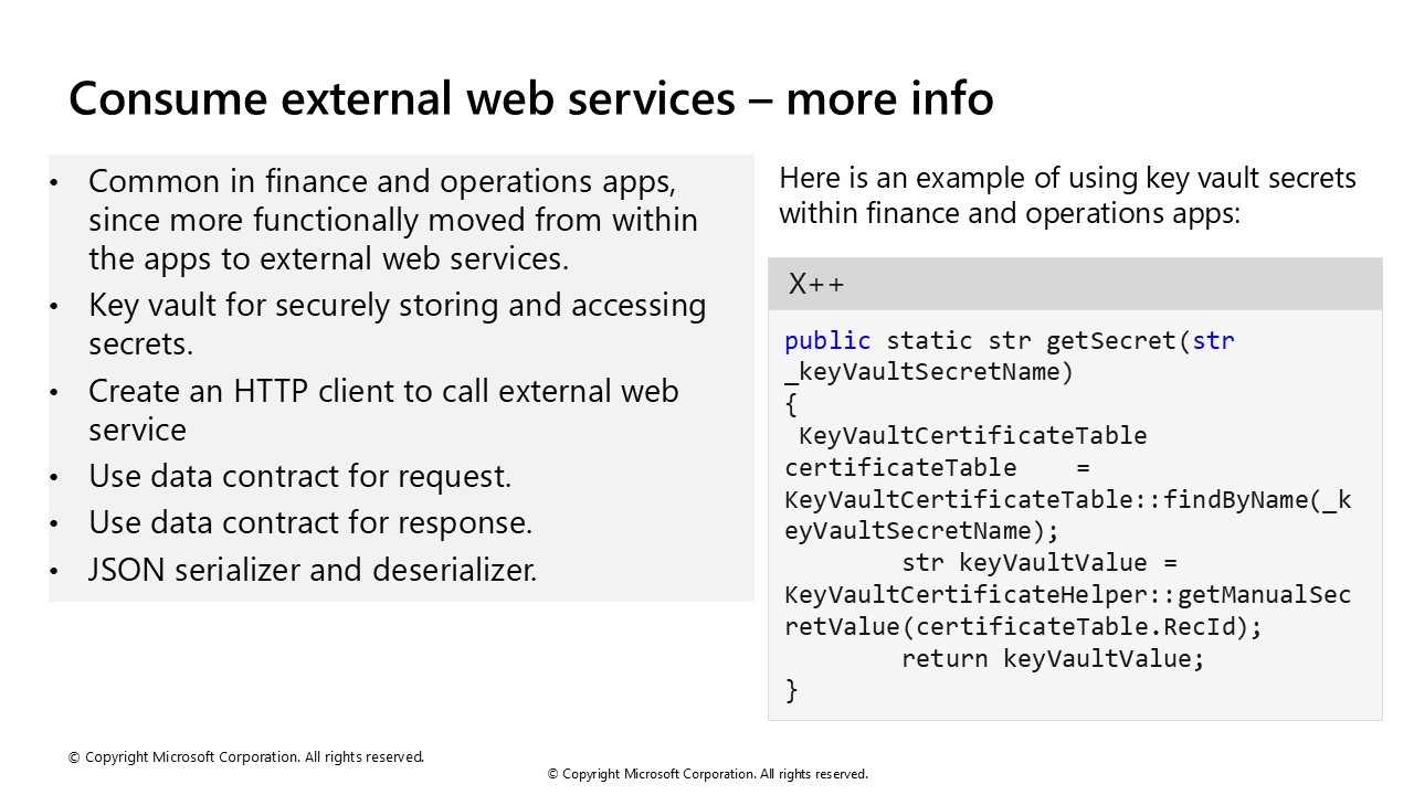 Consume external web services – more info - Instructor Brandon: Online Learning, Training ...