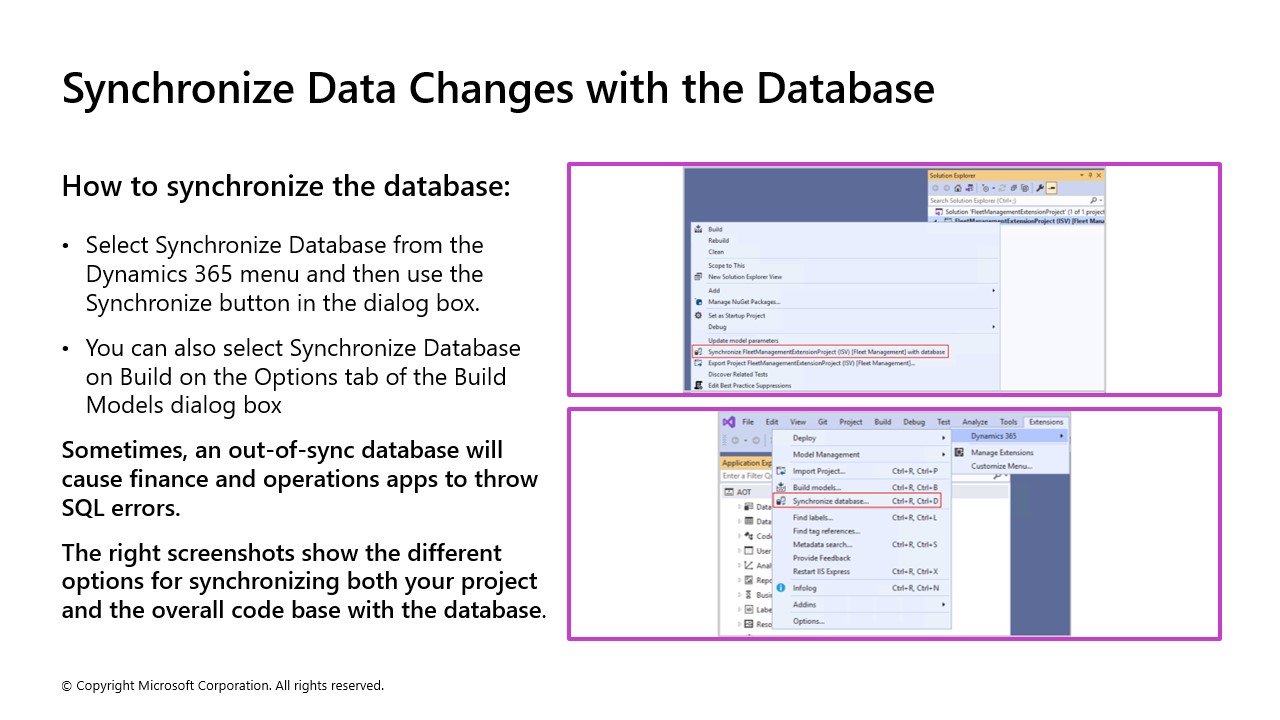 Synchronize Data Changes with the Database - Instructor Brandon: Online ...