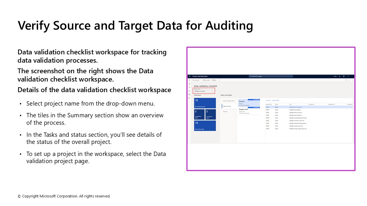 Verify Source and Target Data for Auditing - Instructor Brandon: Online ...