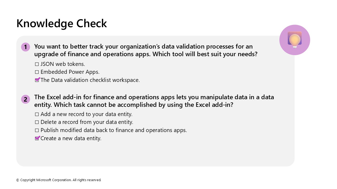 Knowledge Check - Instructor Brandon: Online Learning, Training & Development