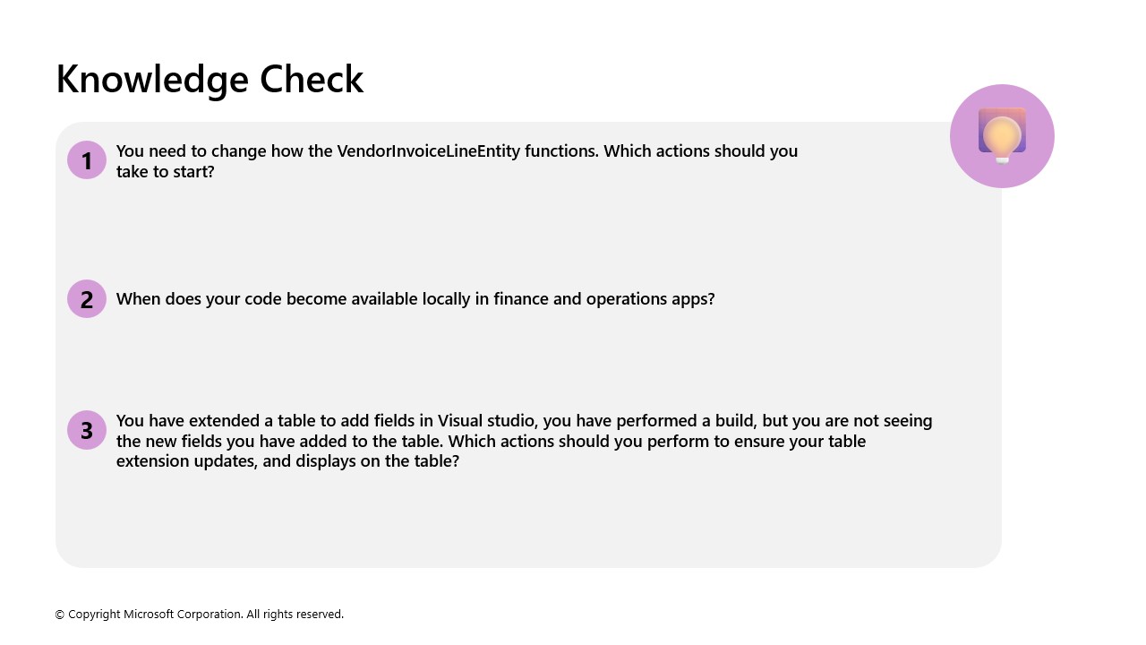 Knowledge Check - Instructor Brandon: Online Learning, Training ...