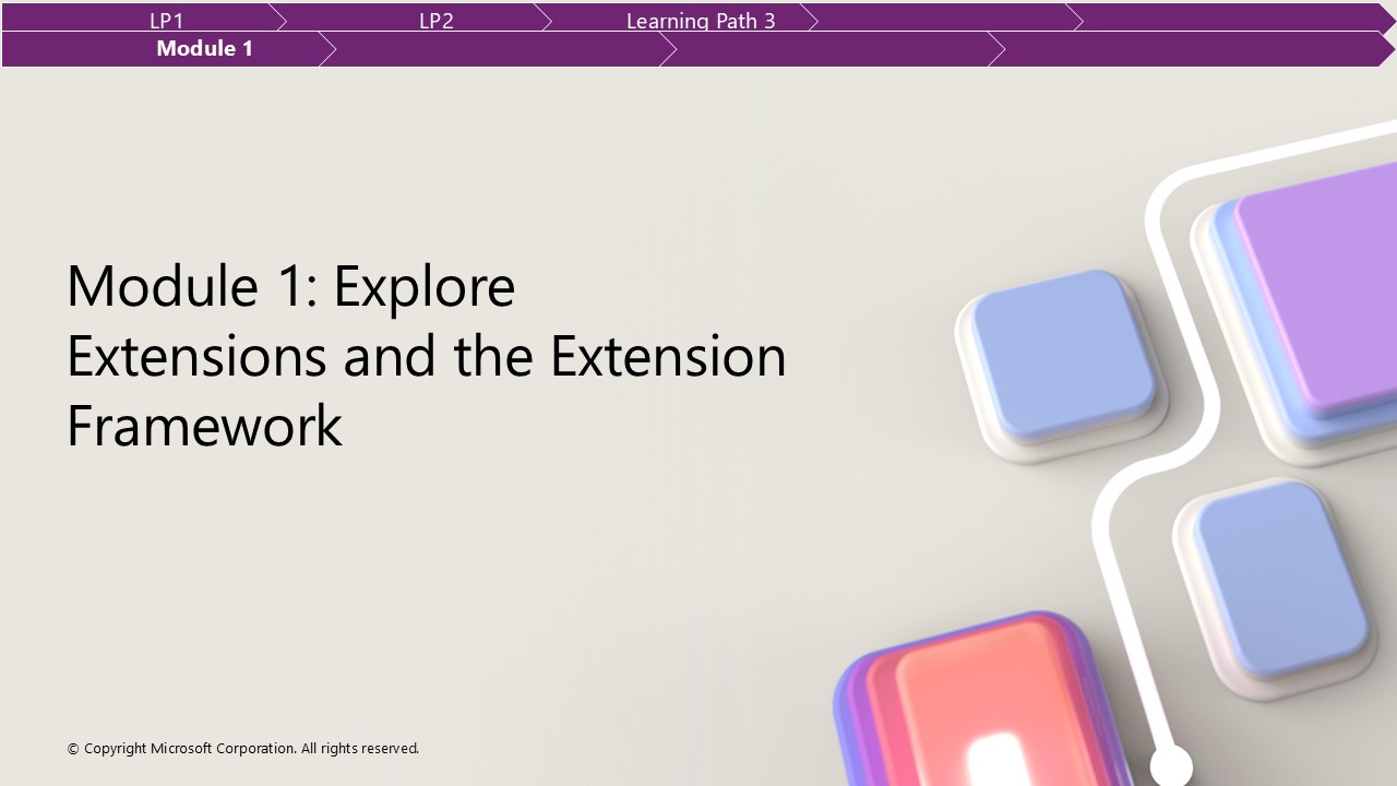 Module 1: Explore Extensions and the Extension Framework - Instructor Brandon: Online Learning ...