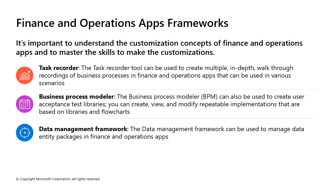Finance and Operations Apps Frameworks - Instructor Brandon: Online ...