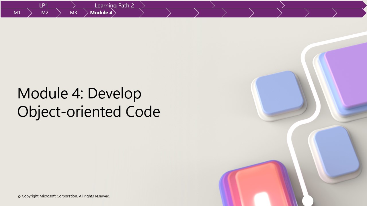 Module 4: Develop Object-oriented Code - Instructor Brandon: Online Learning, Training & Development