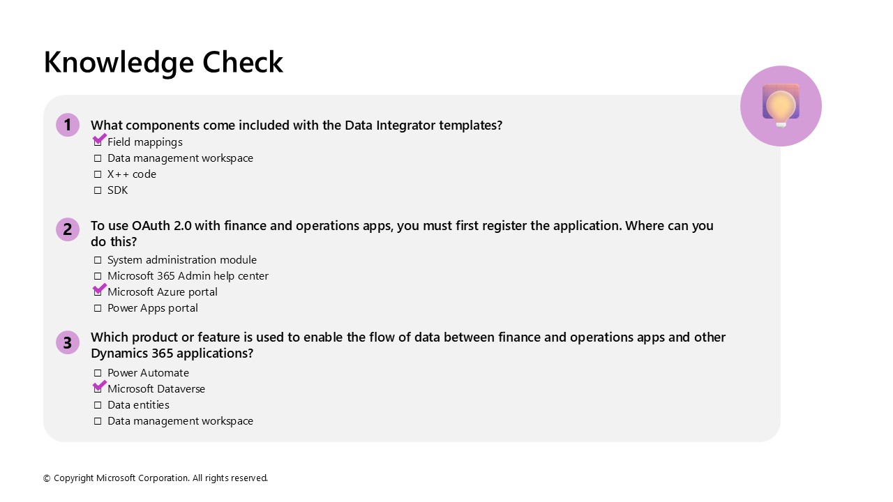 Knowledge Check - Instructor Brandon: Online Learning, Training & Development