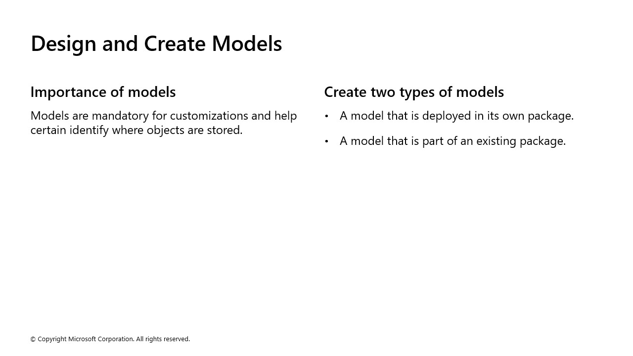 Design and Create Models - Instructor Brandon: Online Learning ...