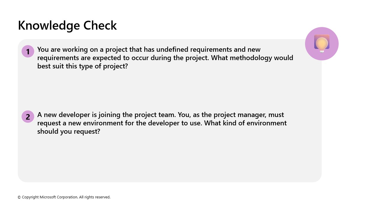 Knowledge Check - Instructor Brandon: Online Learning, Training ...