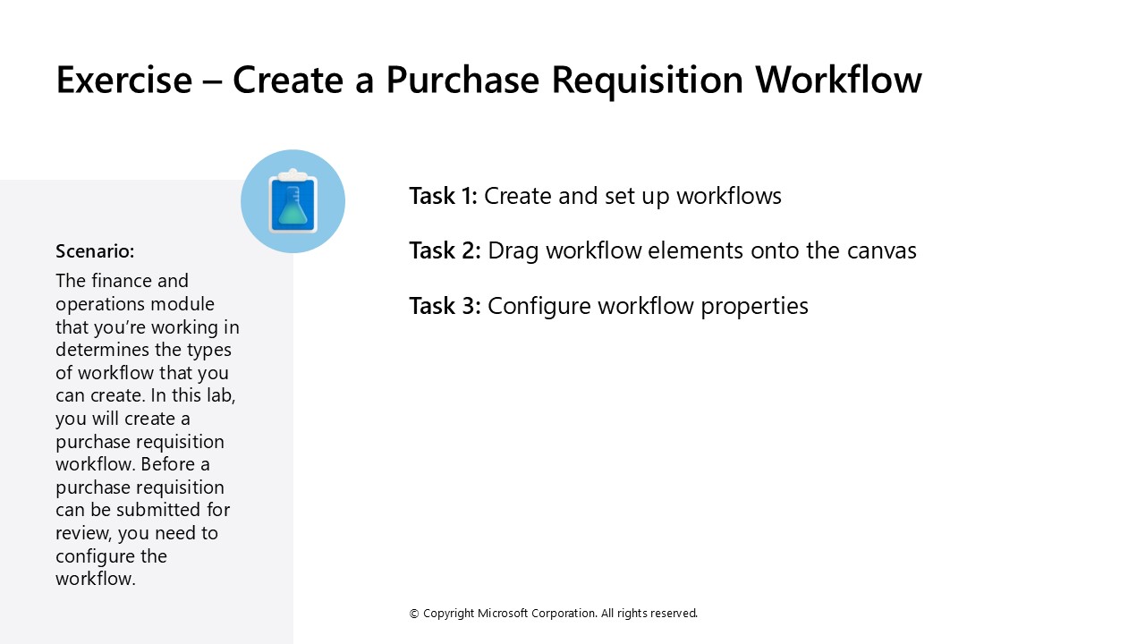 Exercise – Create a Purchase Requisition Workflow - Instructor Brandon ...