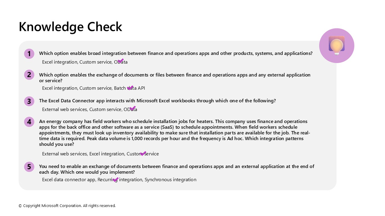 Knowledge Check - Instructor Brandon: Online Learning, Training & Development