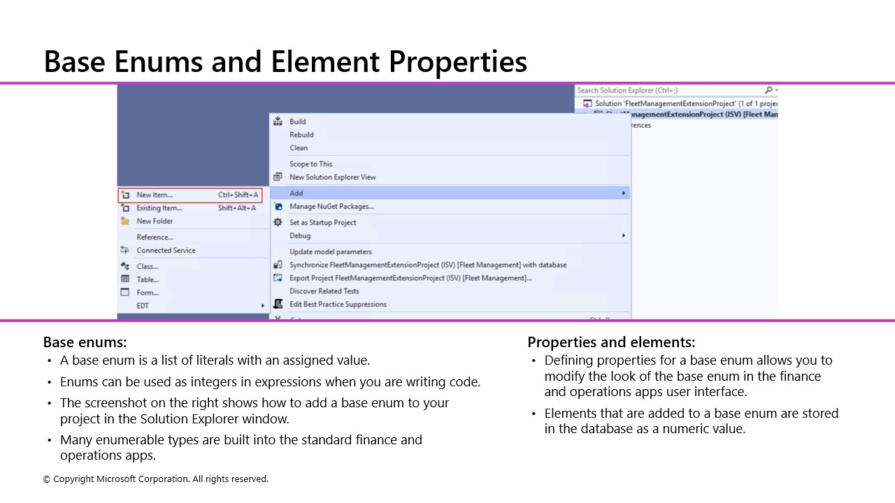 Base Enums and Element Properties - Instructor Brandon: Online Learning, Training & Development