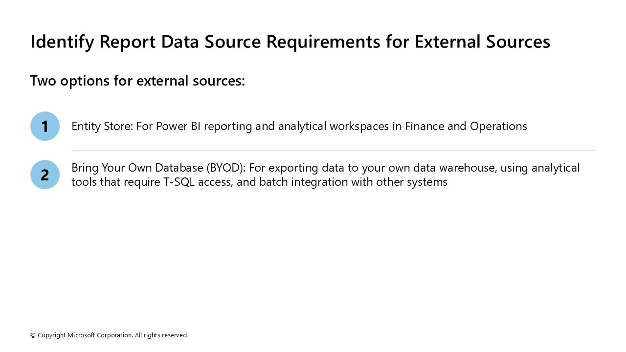 Identify Report Data Source Requirements for External Sources ...